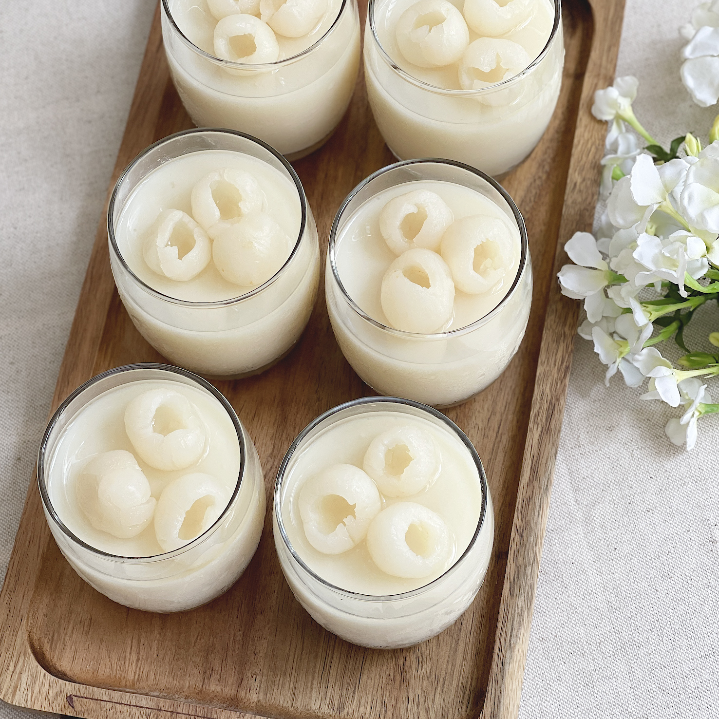Longan Agar-agar Jelly Pudding | 燕菜龙眼果冻布丁