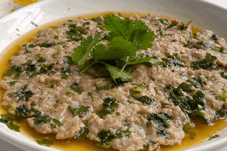 Steamed Minced Pork with Coriander