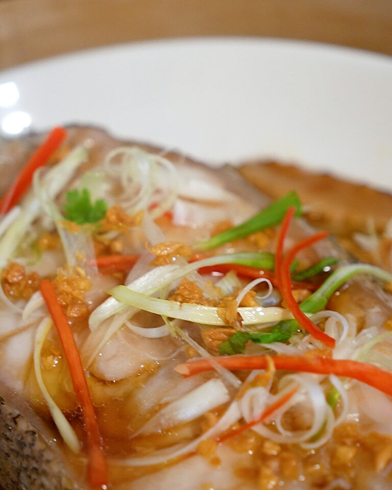 Steamed Fish with Mushrooms (Light & Nourishing Chinese Recipe)