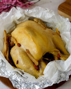 Steamed Herbal Chicken in Baking Paper | Easy Chinese New Year Recipe